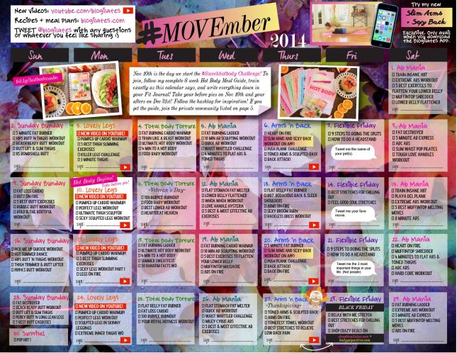 workout calendar Archives - Page 2 of 2 - Blogilates