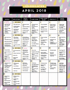 April 2018 Workout Calendar! - Blogilates