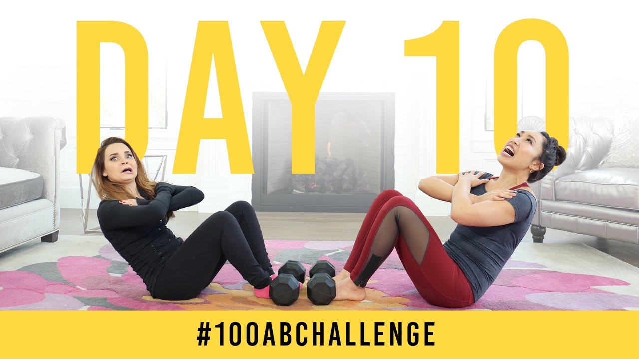 Day 10: 100 Sit Ups! | 100 Ab Challenge w/ Rosanna Pansino - Blogilates