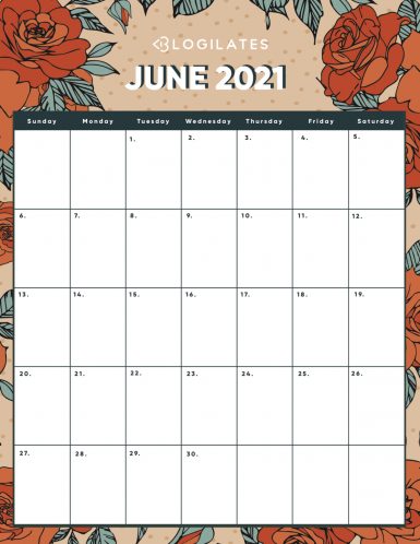 Your FREE 2021 Printable Calendars are HERE! - Blogilates