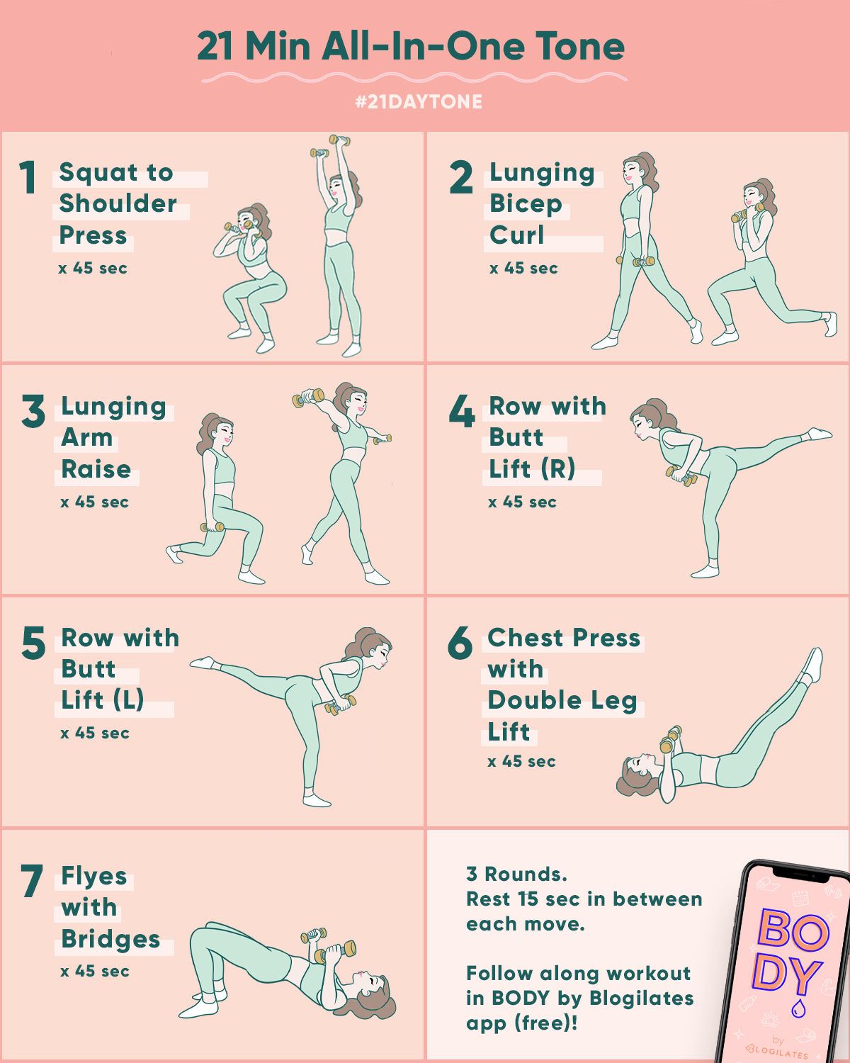 21 Minute All in One Tone Workout Get Your Total Body Lean Sculpted 21 Minute All in One Tone Workout Get Your Total Body Lean Sculpted