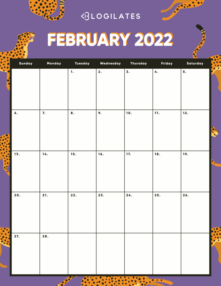 Your FREE 2022 Printable Calendars are HERE! - Blogilates