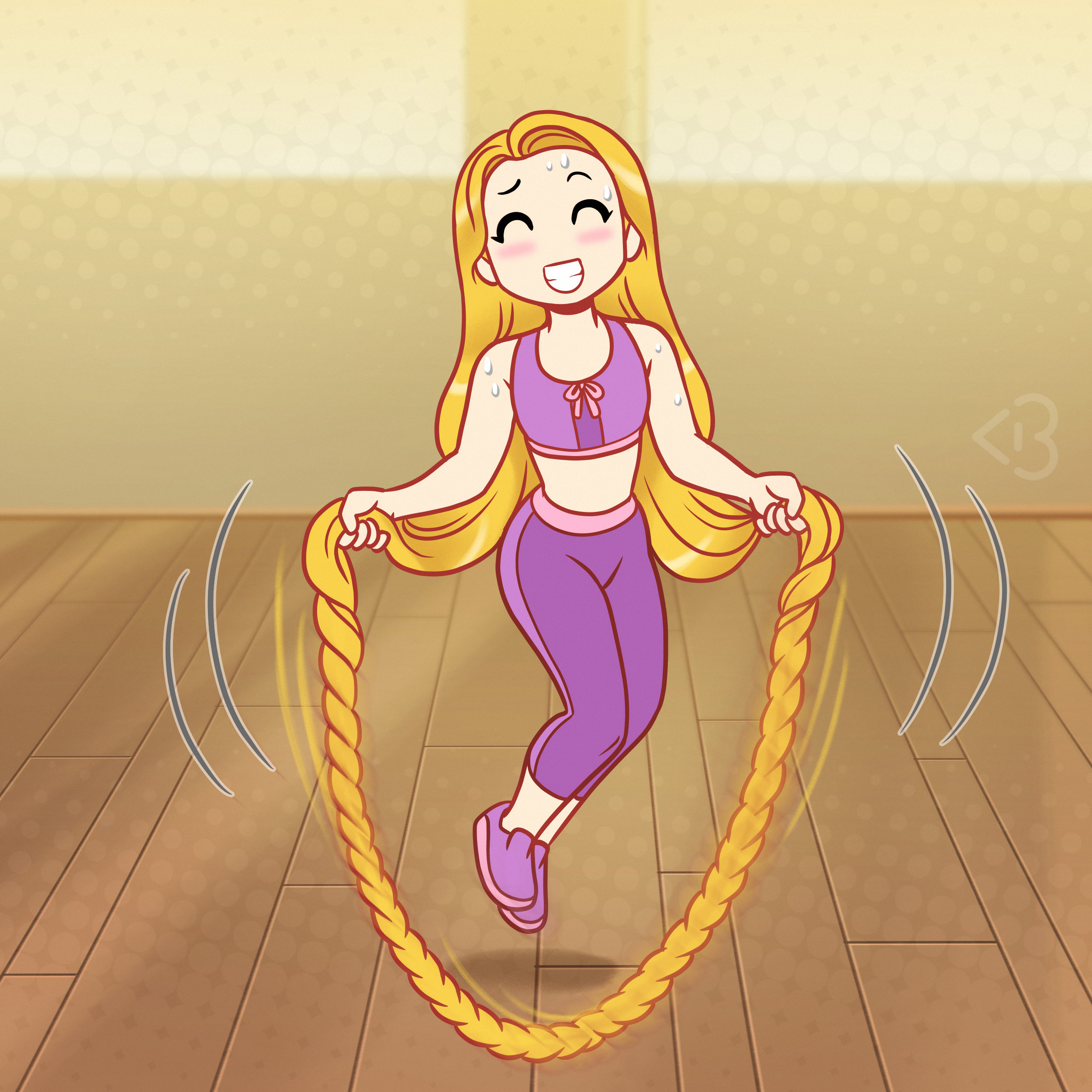 Rapunzel Goes to the Gym - Blogilates