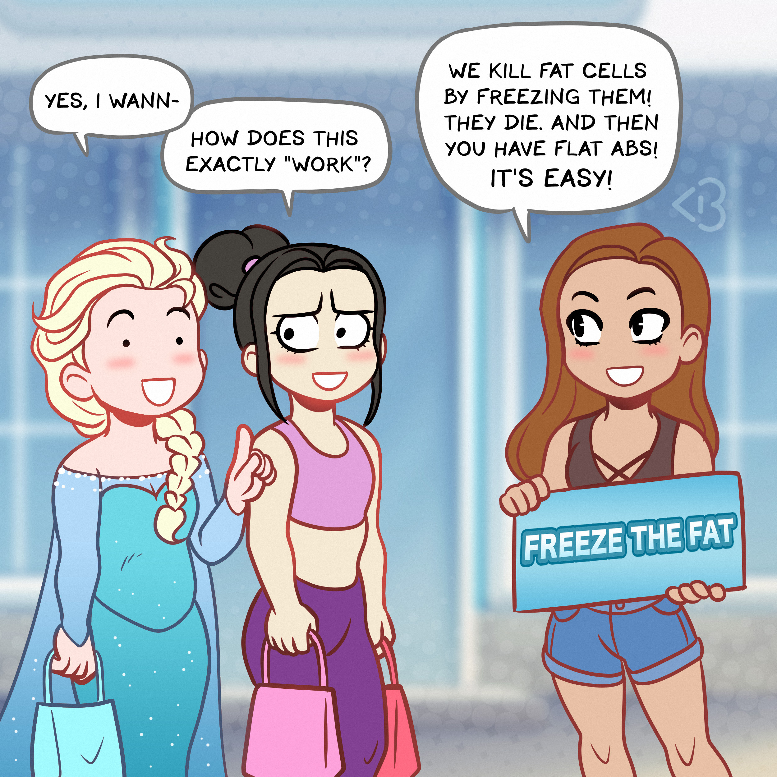 Elsa (doesn't) Go to the Gym - Blogilates