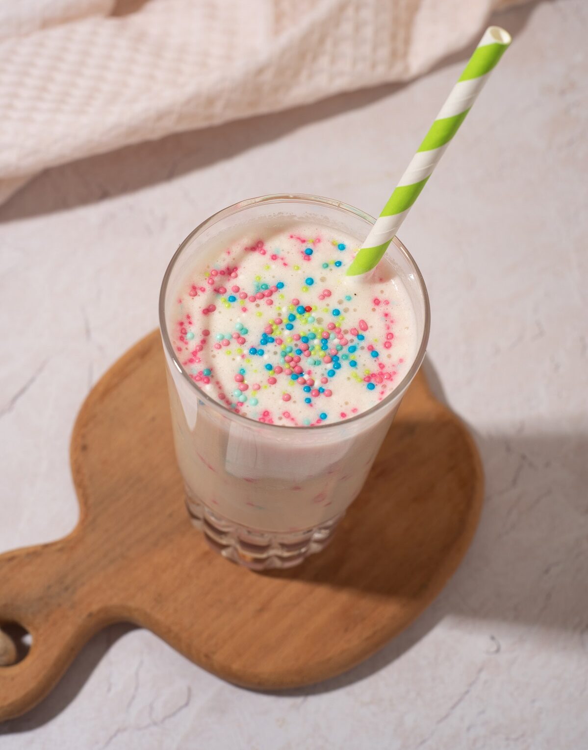 Super Creamy Birthday Cake Protein Shake - Blogilates